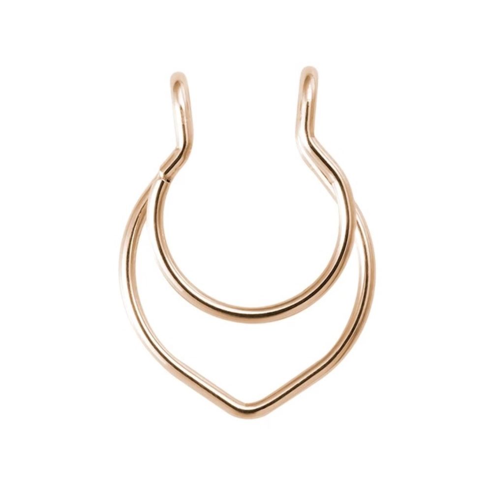 Piercing Septum Doble Falso para Nariz Oro Rosa | plazaVea - Supermercado