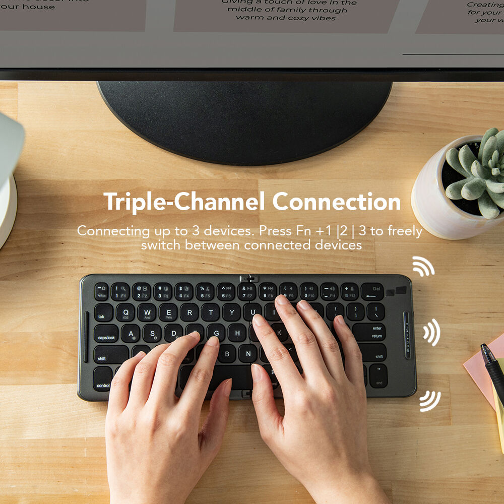 Teclado Plegable Inalámbrico Mobile Pixels Gris Metálico | plazaVea ...