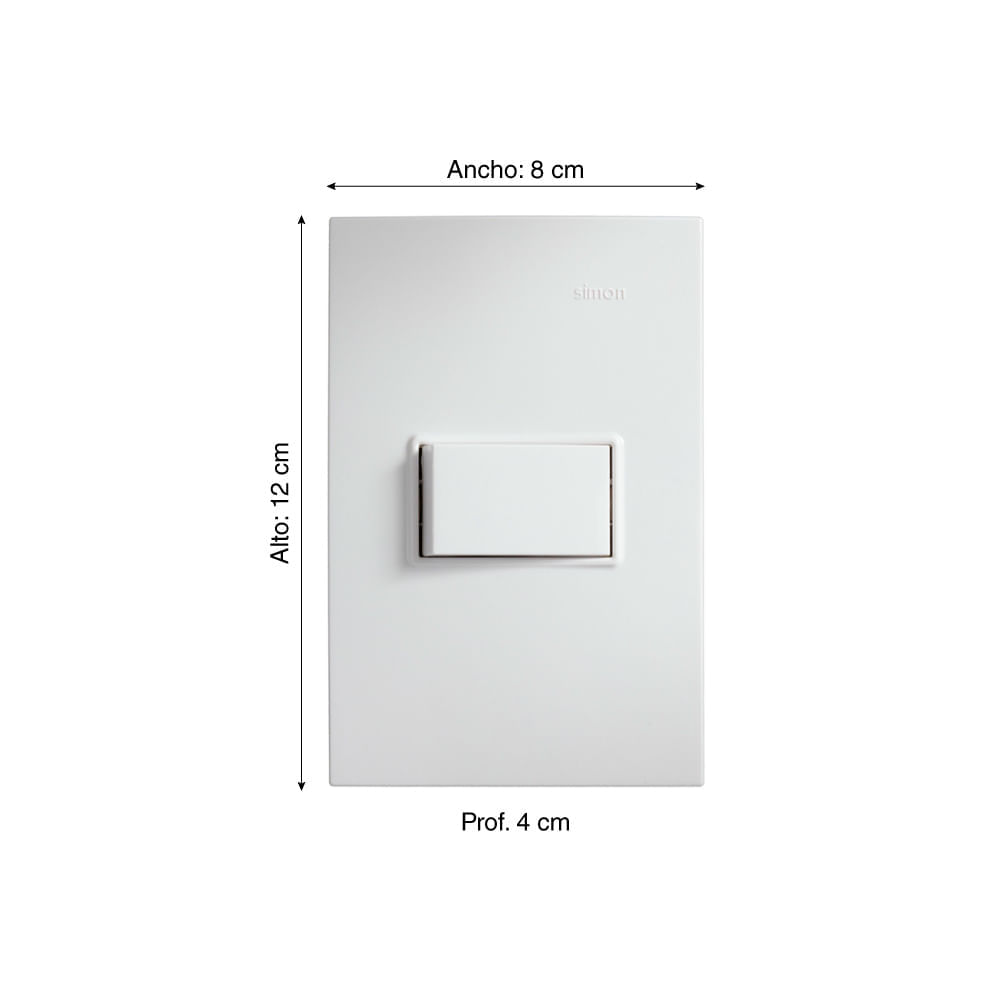 Interruptor Simple Blanco | plazaVea - plazaVea