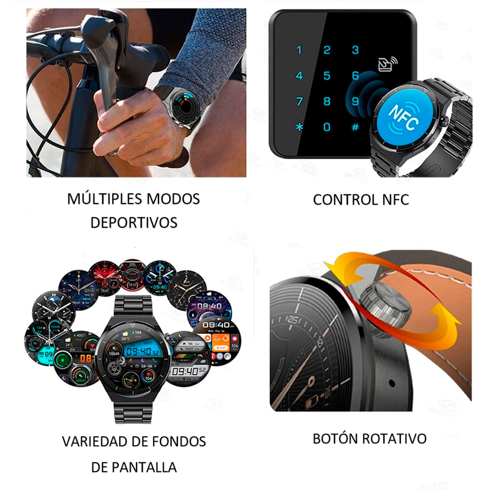 Smartwatch GT3 Max Negro GPS Triple Correa | plazaVea - plazaVea