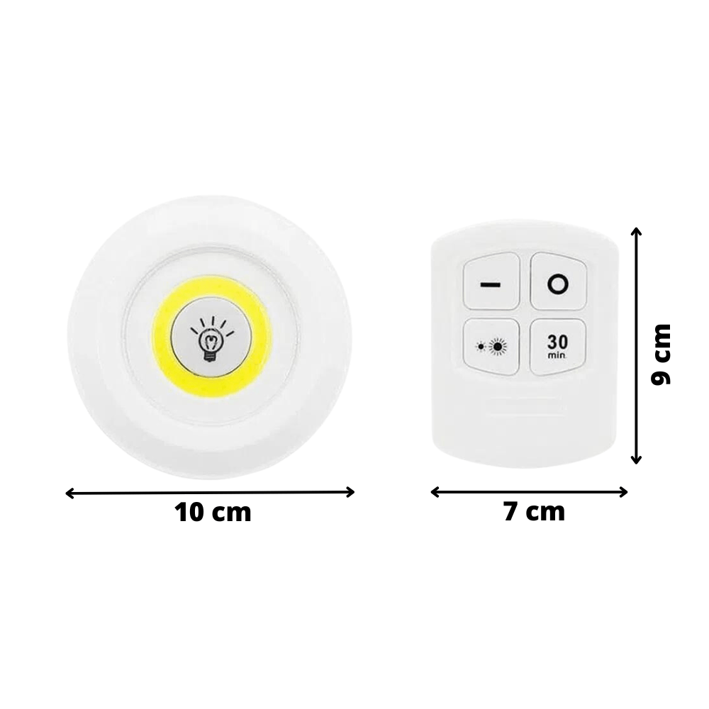 Set de 3 Luces Led con Control Remoto Inalámbrico | plazaVea - plazaVea