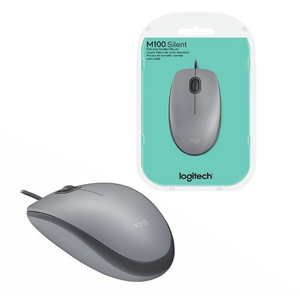 Mouse Logitech M110 Silent USB Silver | plazaVea - plazaVea