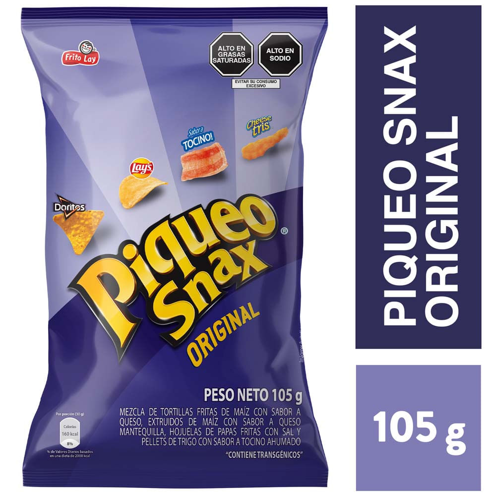 Snacks de Papa Maíz y Trigo PIQUEO SNAX Bolsa 105g | plazaVea ...
