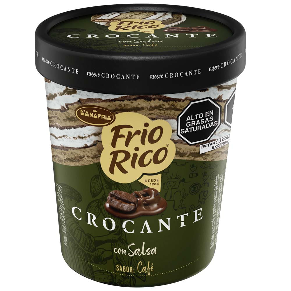 Helado D'ONOFRIO Frio Rico Crocante Café Pote 900ml | plazaVea - Supermercado