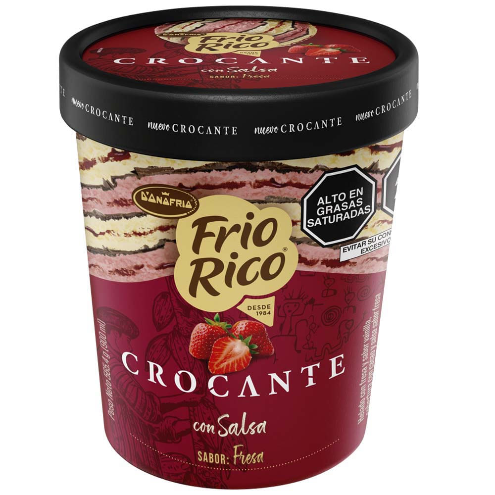 Helado D'ONOFRIO Frio Rico Crocante Fresa Pote 900ml | plazaVea ...