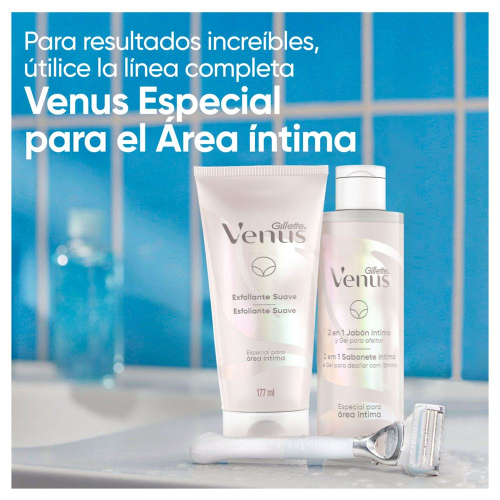 Máquina de Afeitar Recargable GILLETTE Venus Especial Para Área Íntima ...