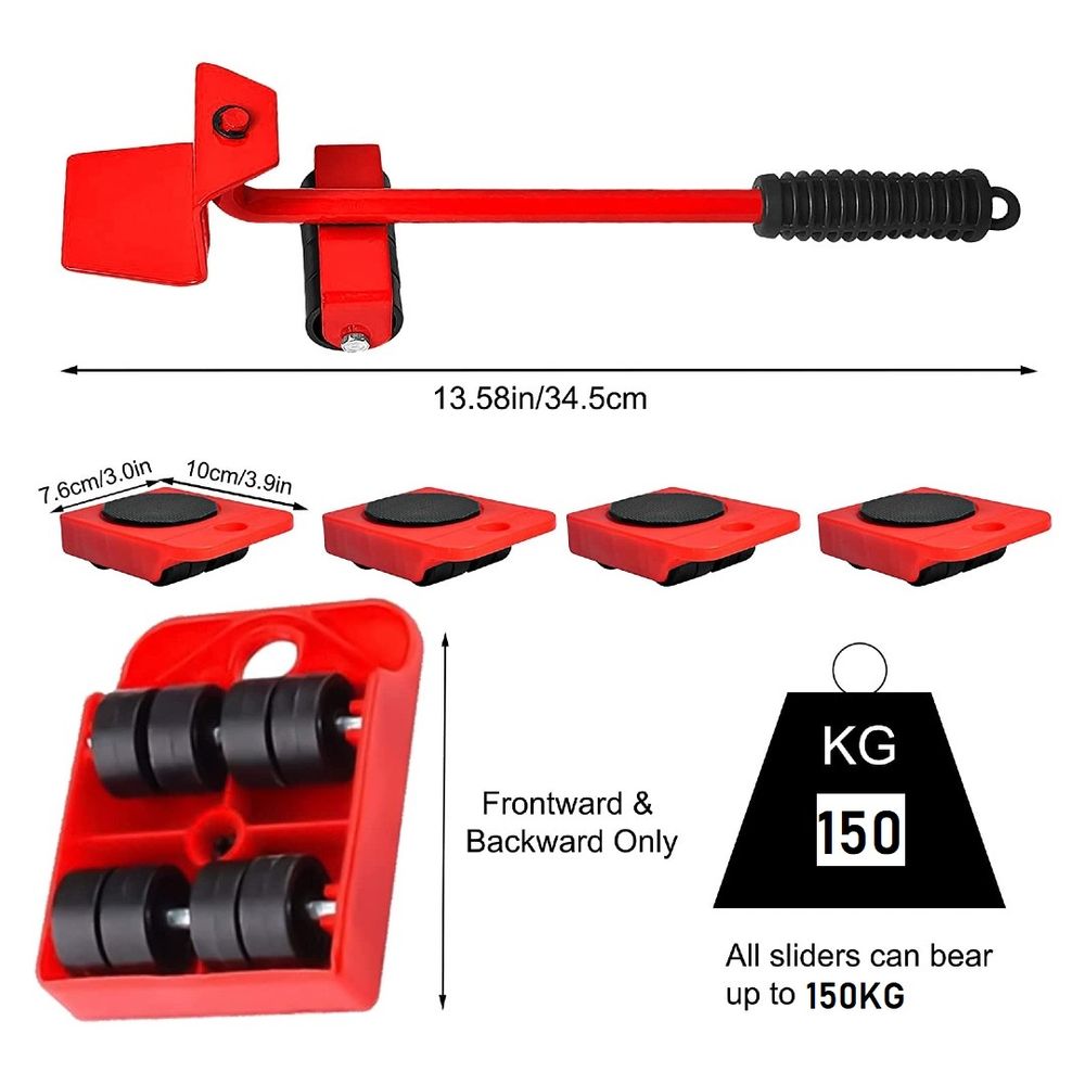 Kit de Ruedas para Mover Muebles Rojo | plazaVea - plazaVea