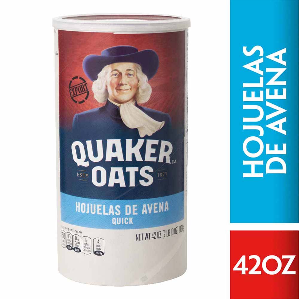 Avena QUAKER Oats Quick Lata 42oz | plazaVea - Supermercado