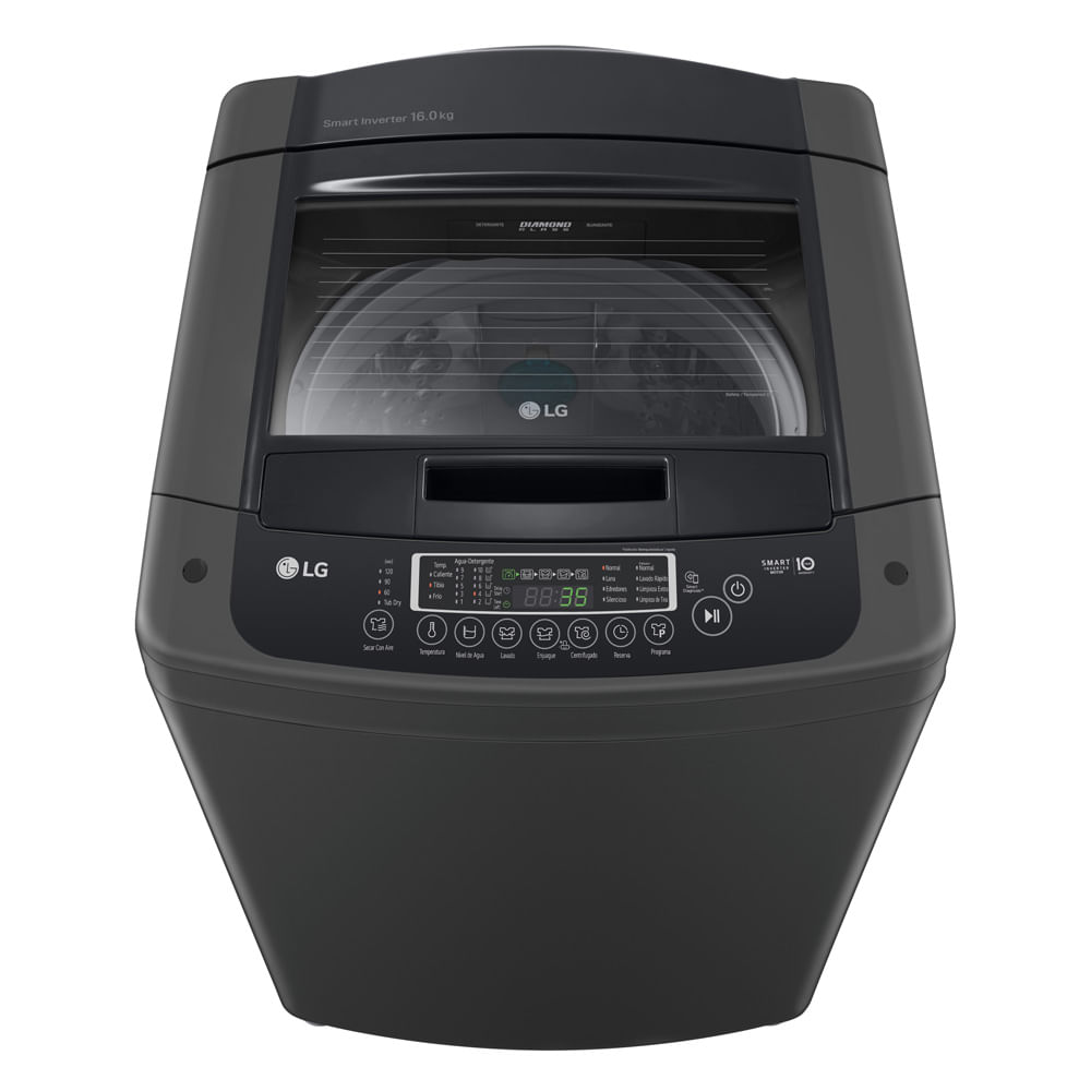 Lavadora LG TurboDrum Carga Superior WT16BPB 16Kg Negro Claro | plazaVea - plazaVea