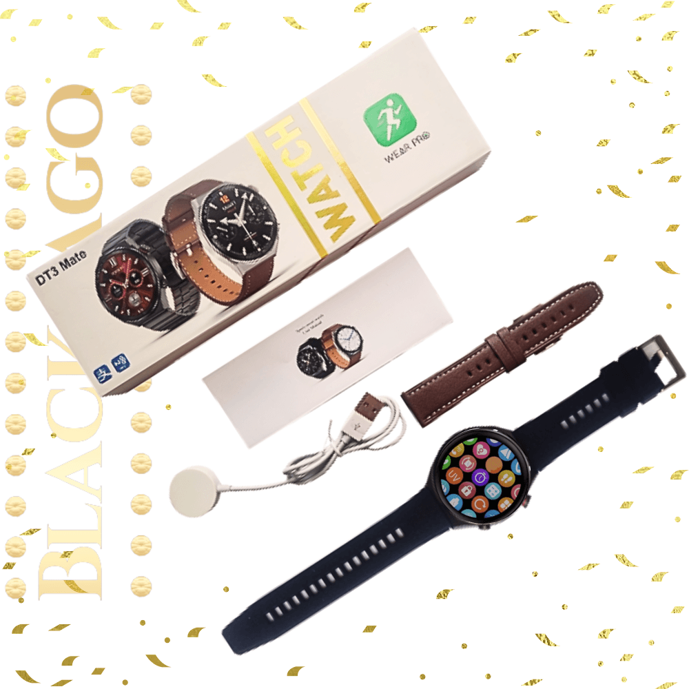 Smartwatch Dt3 Mate Reloj Doble Correa Alta Gama Nfc Gps Plateado Cuero ...