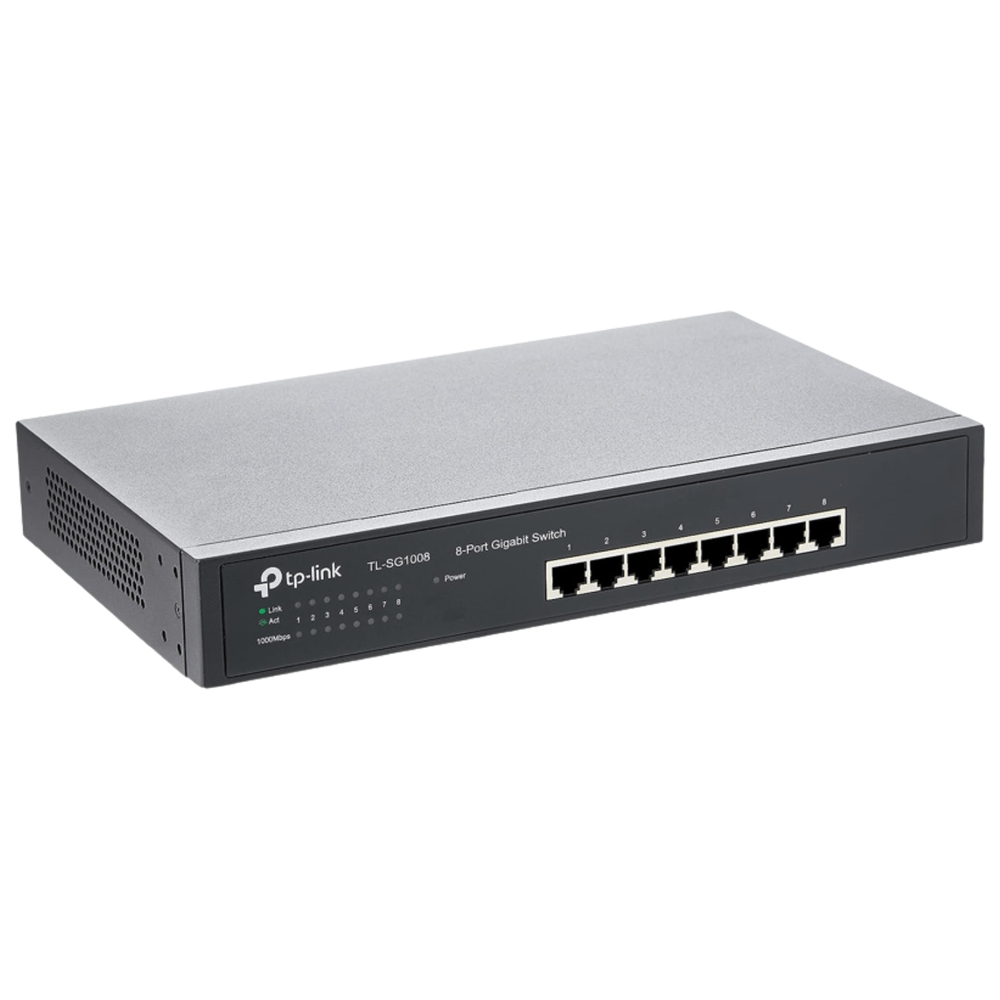Tp-Link Tl-Sg1008 Switch Gigabit Ethernet De 8 Puertos Rackeable Metal ...