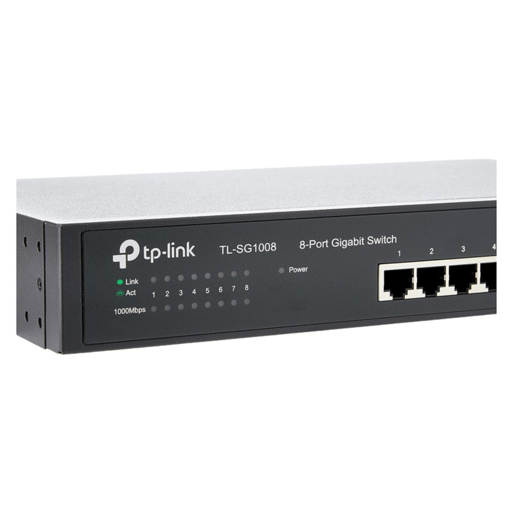 Tp-Link Tl-Sg1008 Switch Gigabit Ethernet De 8 Puertos Rackeable Metal ...