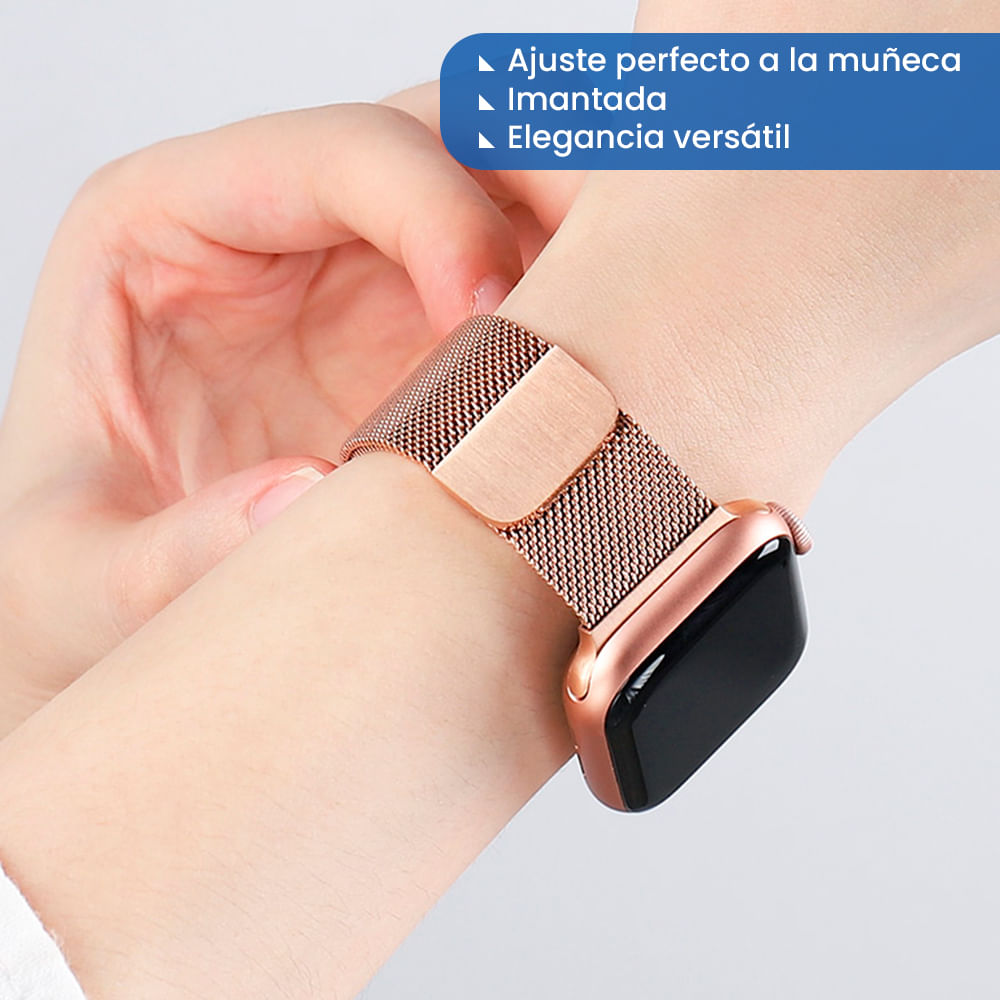 Correa Para Smartwatch Metálica Imantada Rose Gold | plazaVea - plazaVea