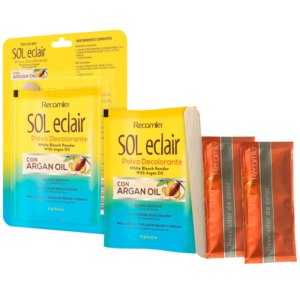 Polvo Decolorante Keratina SOL ECLAIR Blíster 12g | plazaVea - plazaVea