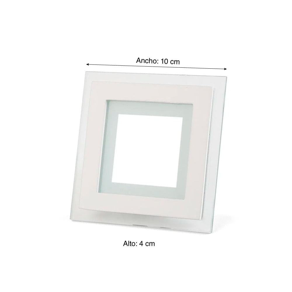 Spot cuadrado LED 6W Multivoltaje Blanco Luz Blanca | plazaVea - plazaVea