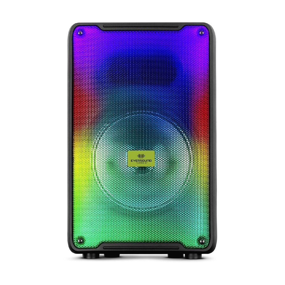 Parlante Portable Eversound EV3000-FLAMING8" Iluminación LED con ...