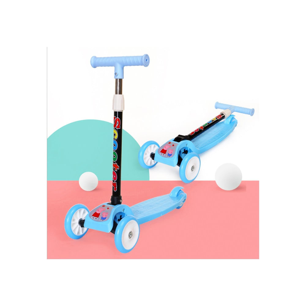 Scooter Plegable Con Luces Color Azul | plazaVea - plazaVea