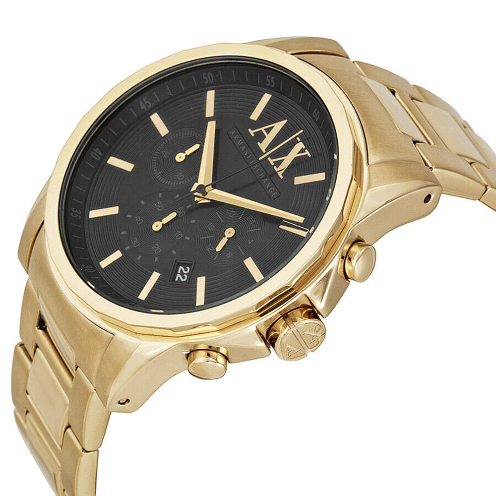 Reloj Armani Exchange Outerbanks AX2095 Fecha Cronometro Acero ...