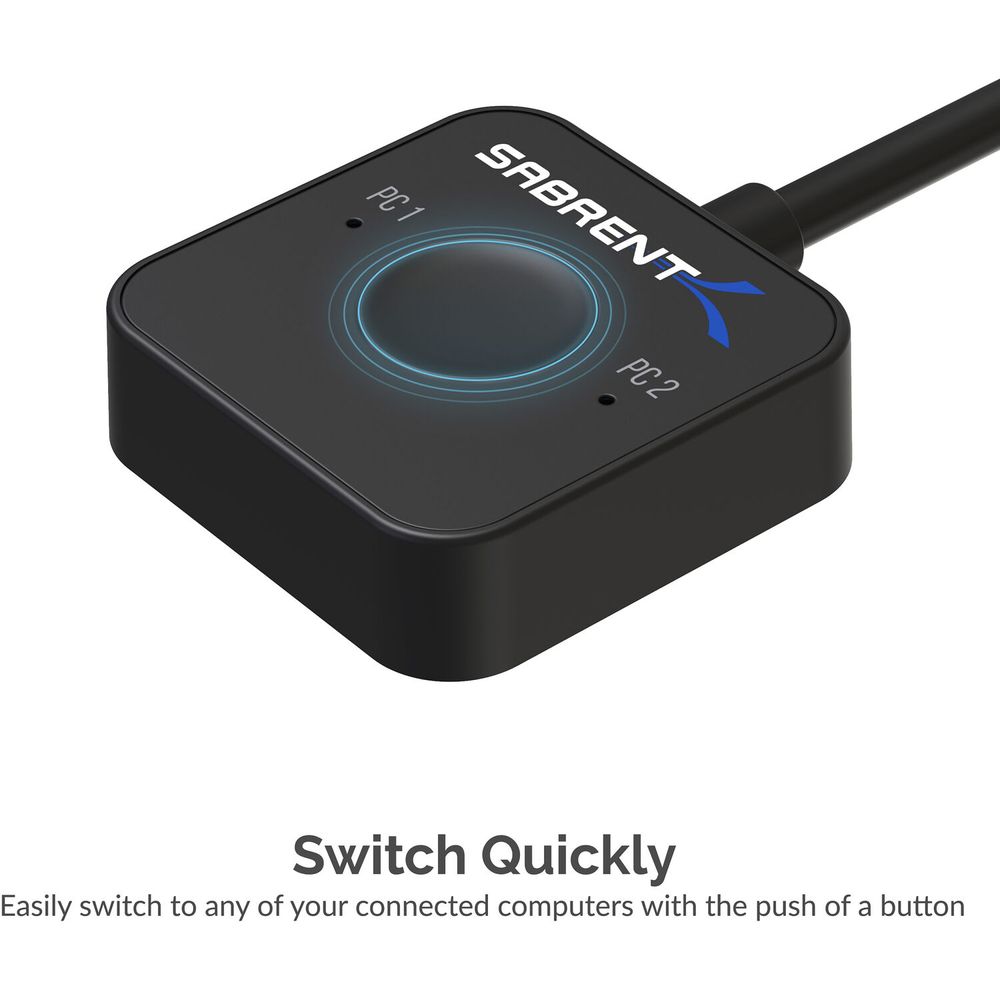 Kvm Switch Sabrent de 2 Puertos Usb Type C | plazaVea - plazaVea