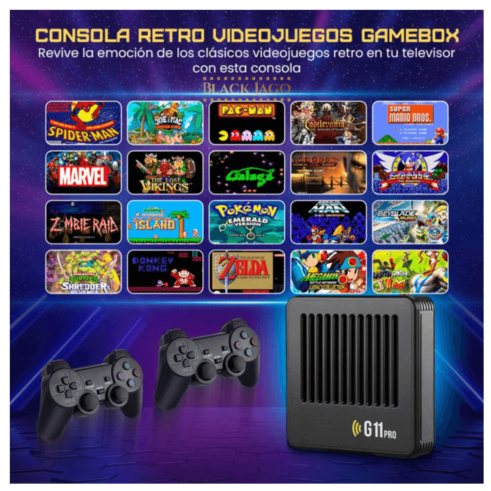 Consola Retro Videojuegos Gamebox G11 Pro Tv Box 128GB Mandos ...