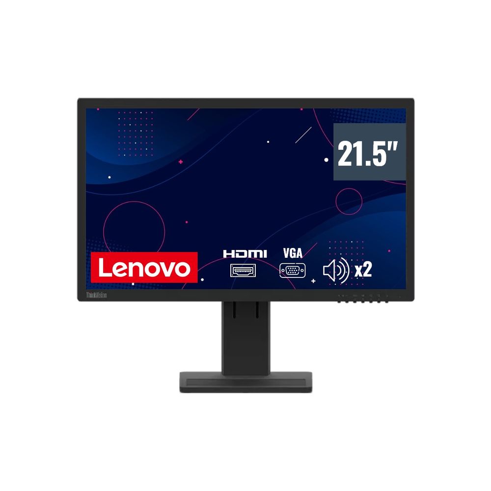 Monitor Lenovo ThinkVision E22-28 21.5 Full HD WLED IPS HDMI DP VGA ...