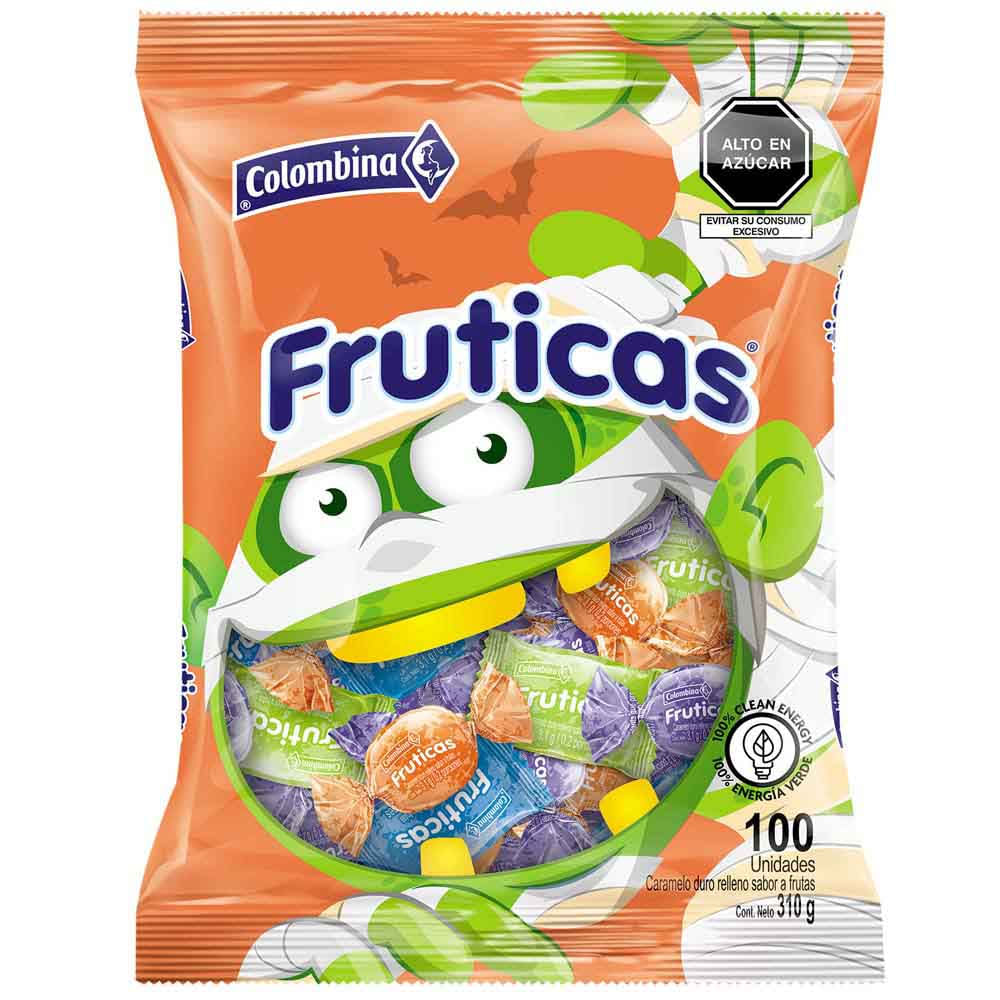 Caramelos Fruticas COLOMBINA Halloween Bolsa 310g | plazaVea - Supermercado