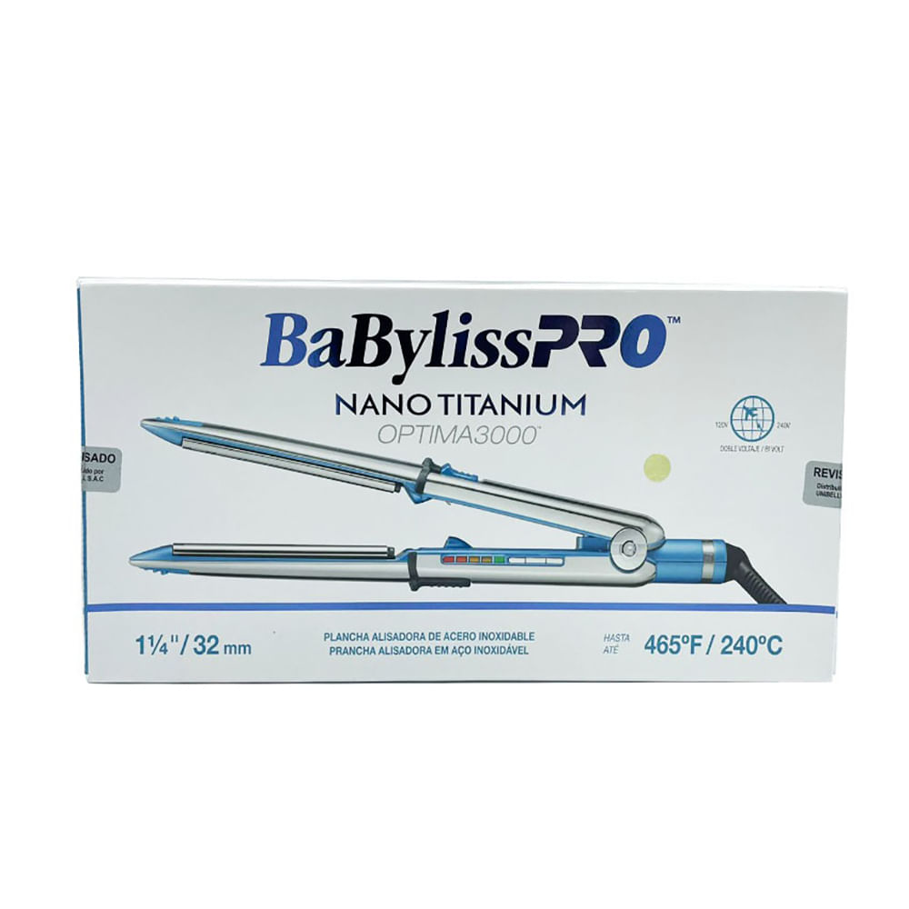 Alisadora Babyliss Pro Optima 3000 Plateado con Azul | plazaVea - plazaVea