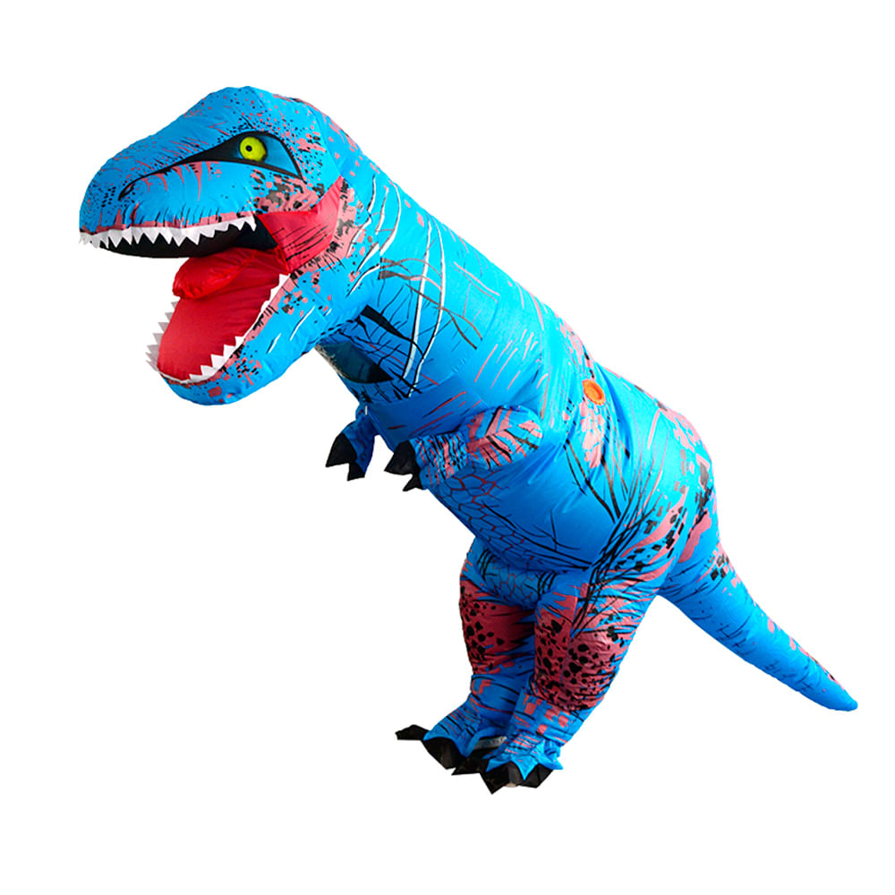 Disfraz Dinosaurio Rex Azul Inflable Adulto Halloween Cosplay ...