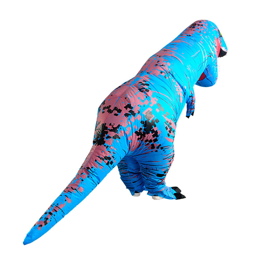 Disfraz Dinosaurio Rex Azul Inflable Adulto Halloween Cosplay ...