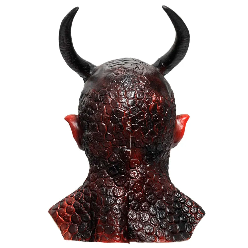 Máscara Diablo con Cuernos Demonio Latex Halloween | plazaVea - plazaVea