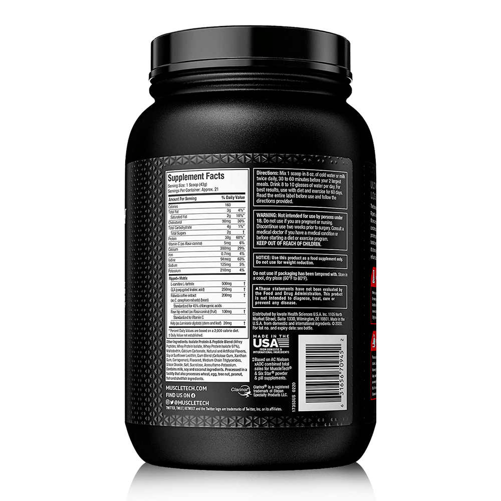Nitro Tech Ripped French Vanilla Bean 2lb 907gr | plazaVea - plazaVea