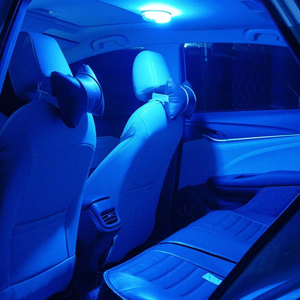 Luz de Techo Interior para Automóvil Recargable Luz Blanca y Azul ...