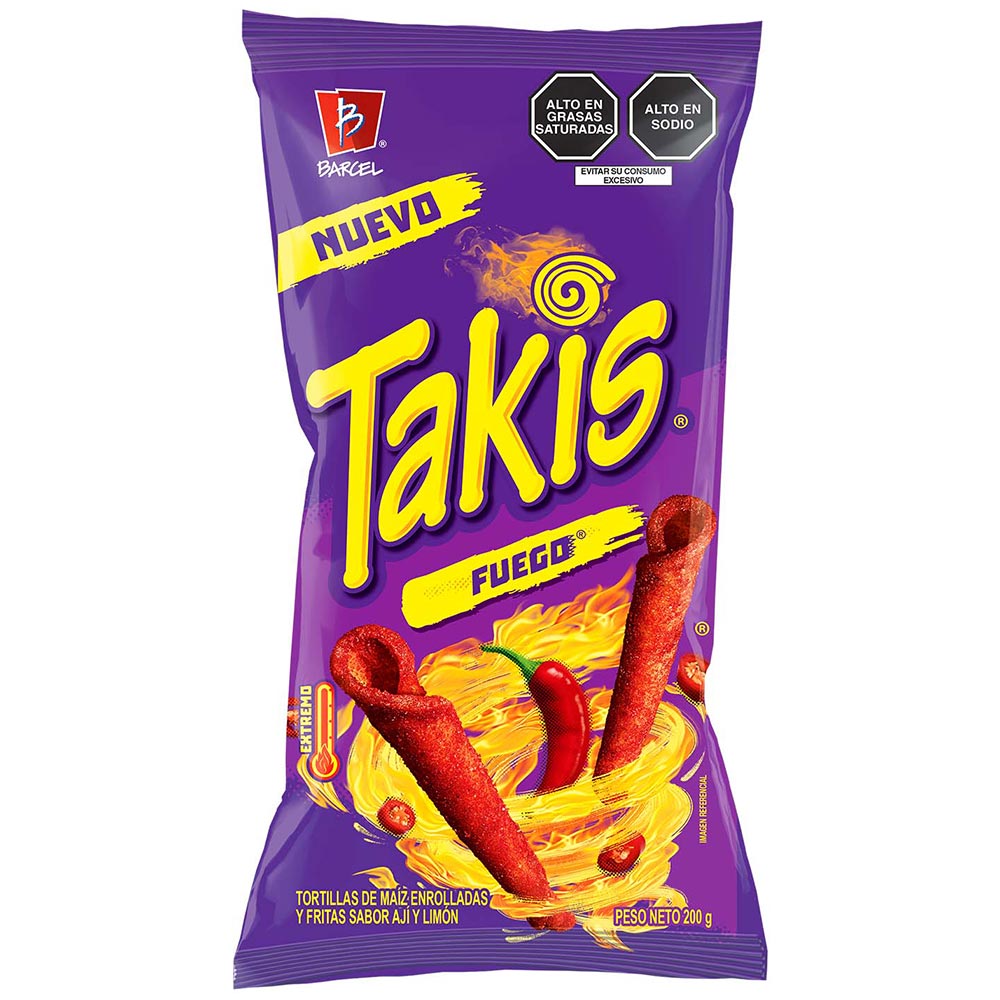 Tortillas de Maíz TAKIS Fuego Bolsa 200g | plazaVea - plazaVea