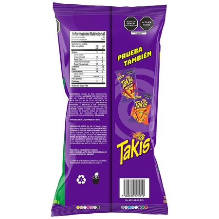 Tortillas de Maíz TAKIS Original Bolsa 200g | plazaVea - plazaVea