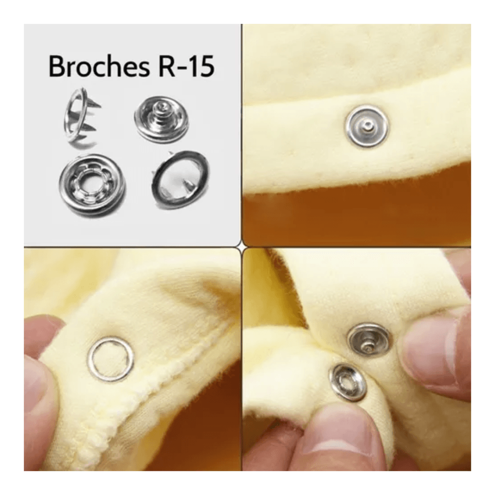 Broche Metálico R15 por 200 Unidades Broches Bebé Body | plazaVea ...