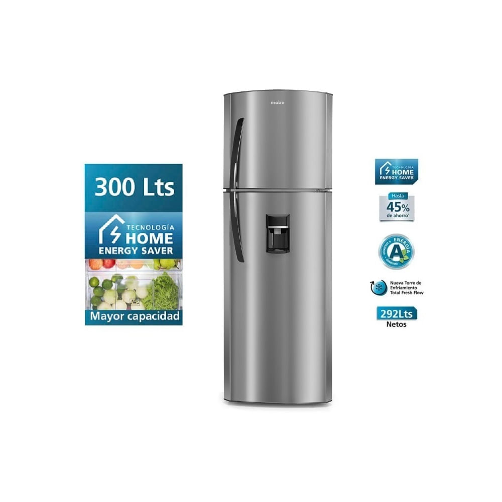 Refrigeradora Mabe RMA300FBPU Top Freezer No Frost 300 Litros Extreme ...