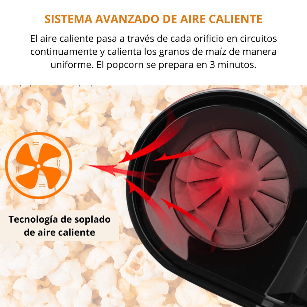 Máquina Pop Corn RAF 2L 1200W Máquina para Palomitas de Maíz R9014 ...