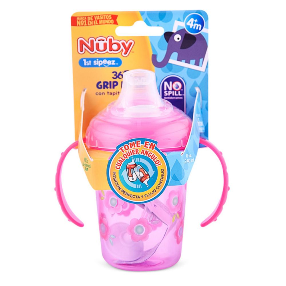 Vaso para Bebé Nuby 240 Ml Tritan Rosado | plazaVea - plazaVea