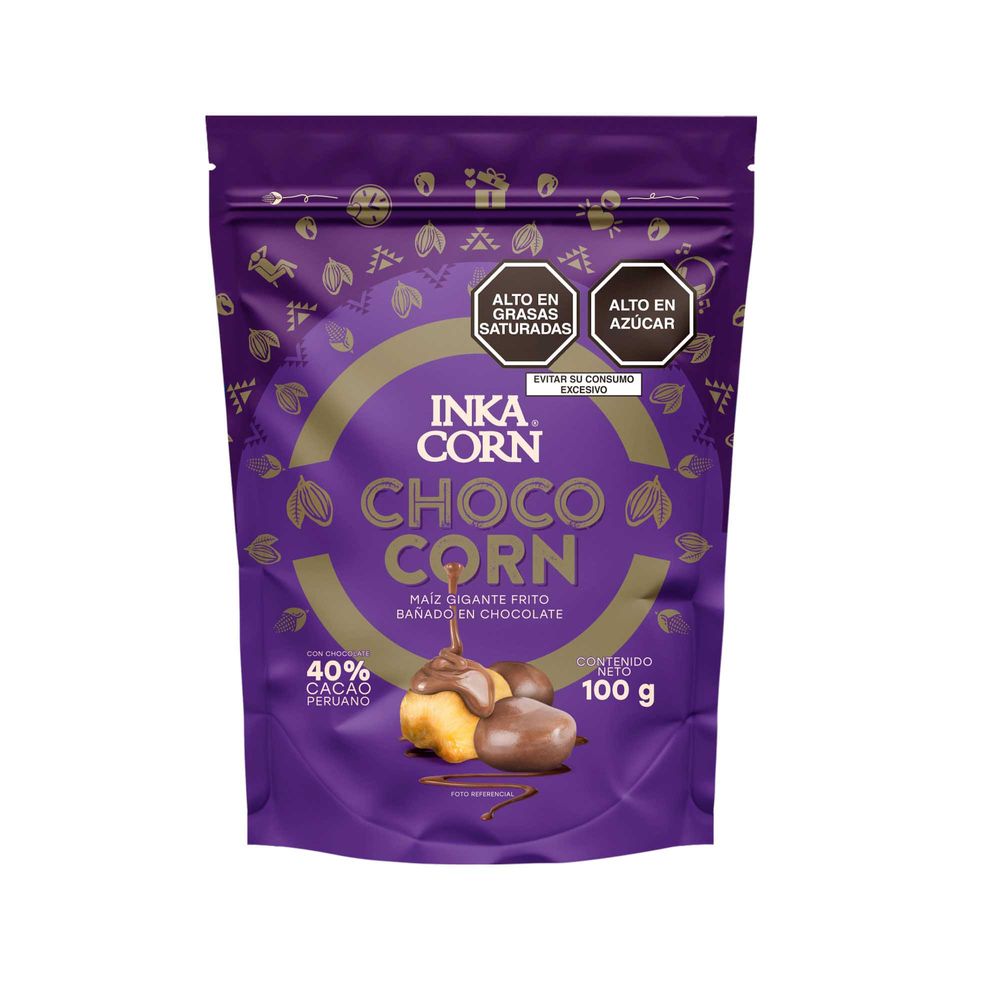 Maíz Gigante Bañado de Chocolate INKA CORN Doypack 100g | plazaVea ...