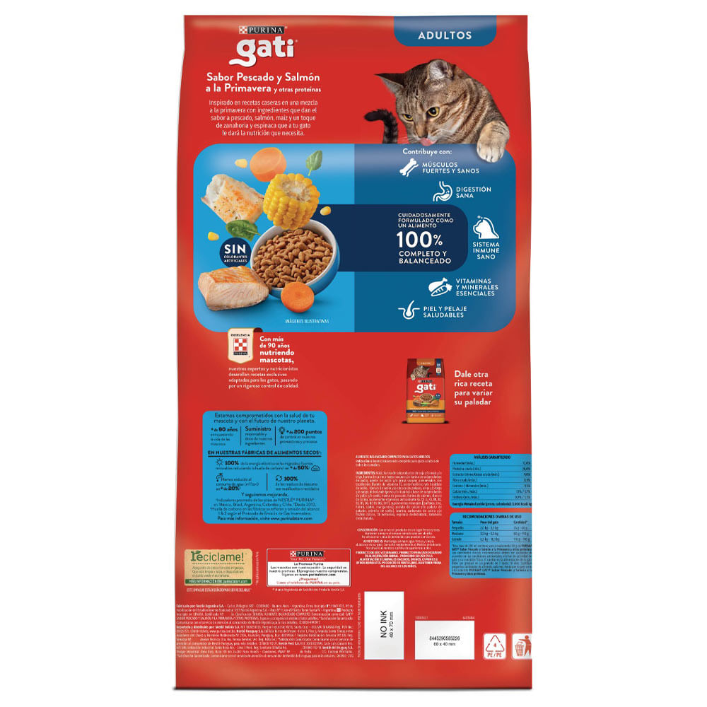 Comida para Gatos CAT CHOW Pescado y Salmón Bolsa 1Kg | plazaVea - plazaVea