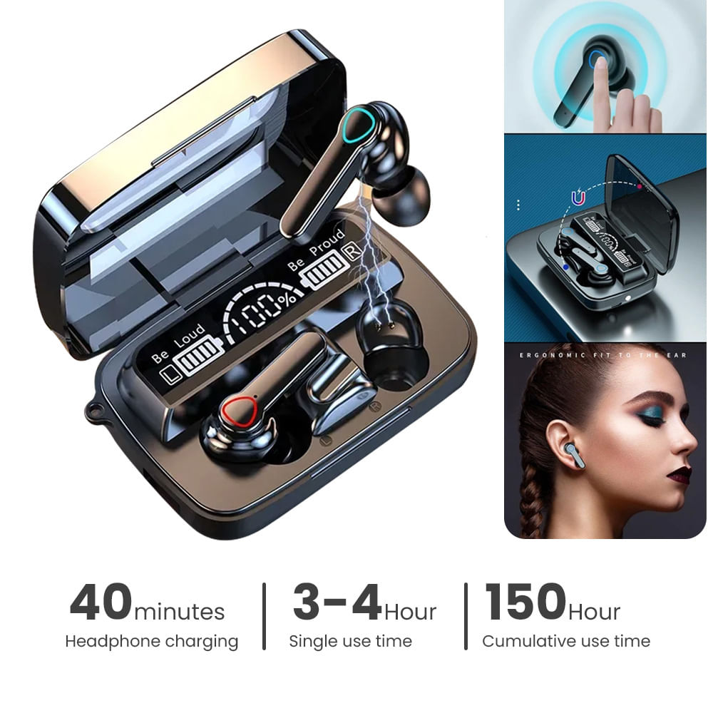 Auriculares inalámbricos M19 PRO con Bluetooth 5.3 Negro | plazaVea - plazaVea