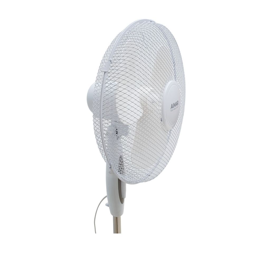 Ventilador De Pedestal 16 3 Velocidades Blanco Plazavea Plazavea