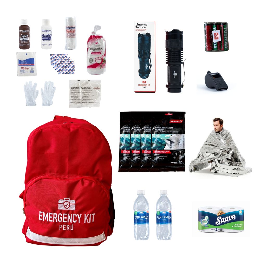 Mochila de Emergencia Equipada Emergency Kit Lite para 4 Personas ...