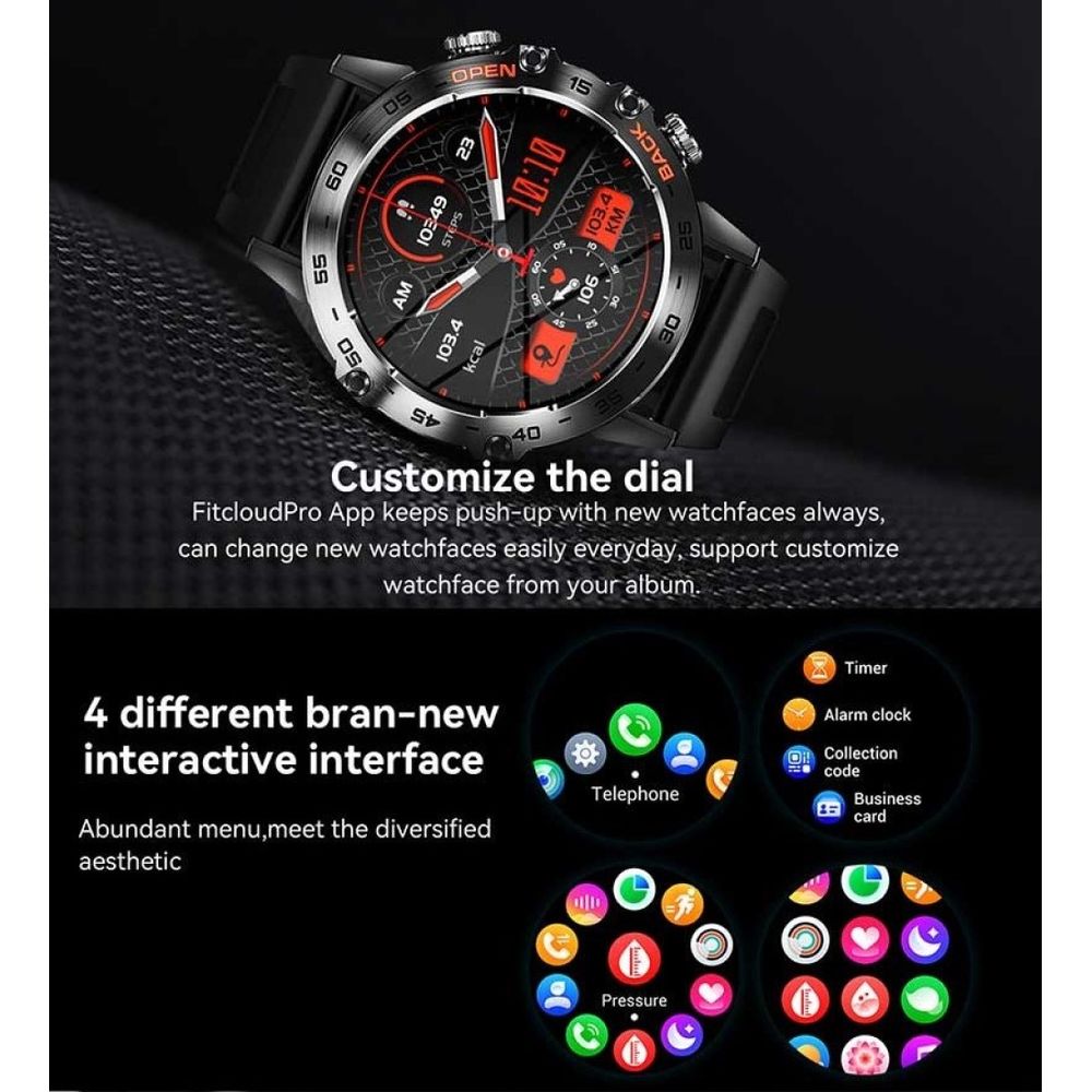Smartwatch Spovan K52 Monitor Salud Calorías Deportes | plazaVea - plazaVea