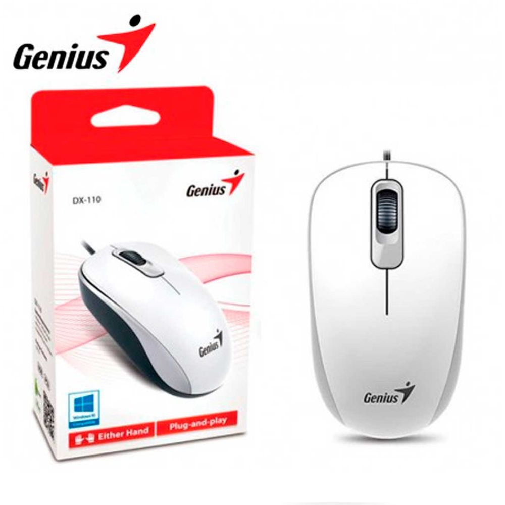 Mouse Genius Dx-110 Usb Optico 1000 Dpi White | plazaVea - plazaVea