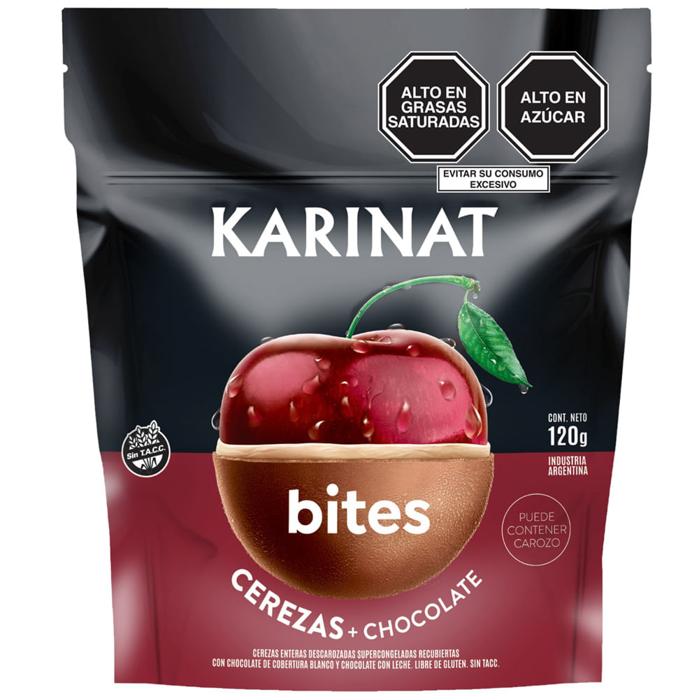 Bites Cereza Doble Chocolate KARINAT Doypack 120g | plazaVea - Supermercado