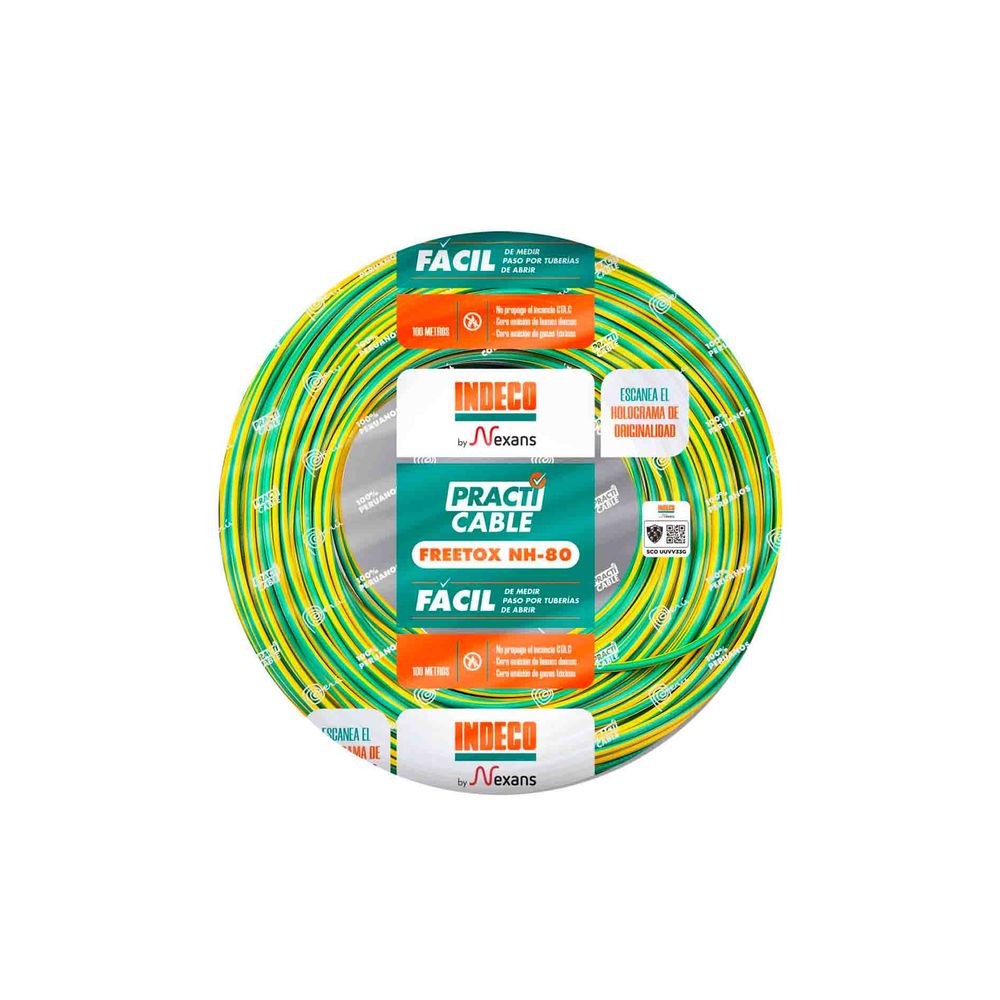 Cable Freetox-pc Nh80 450/750v 4mm2 Amarillo con Verde | plazaVea ...