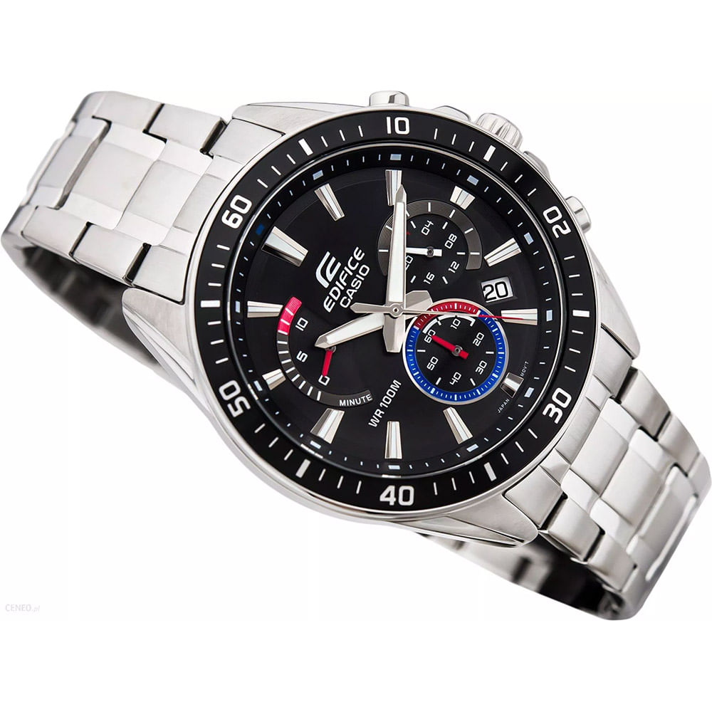 Reloj Casio Edifice EFR-552D-1A3V Fecha Cronometro Acero Inoxidable ...