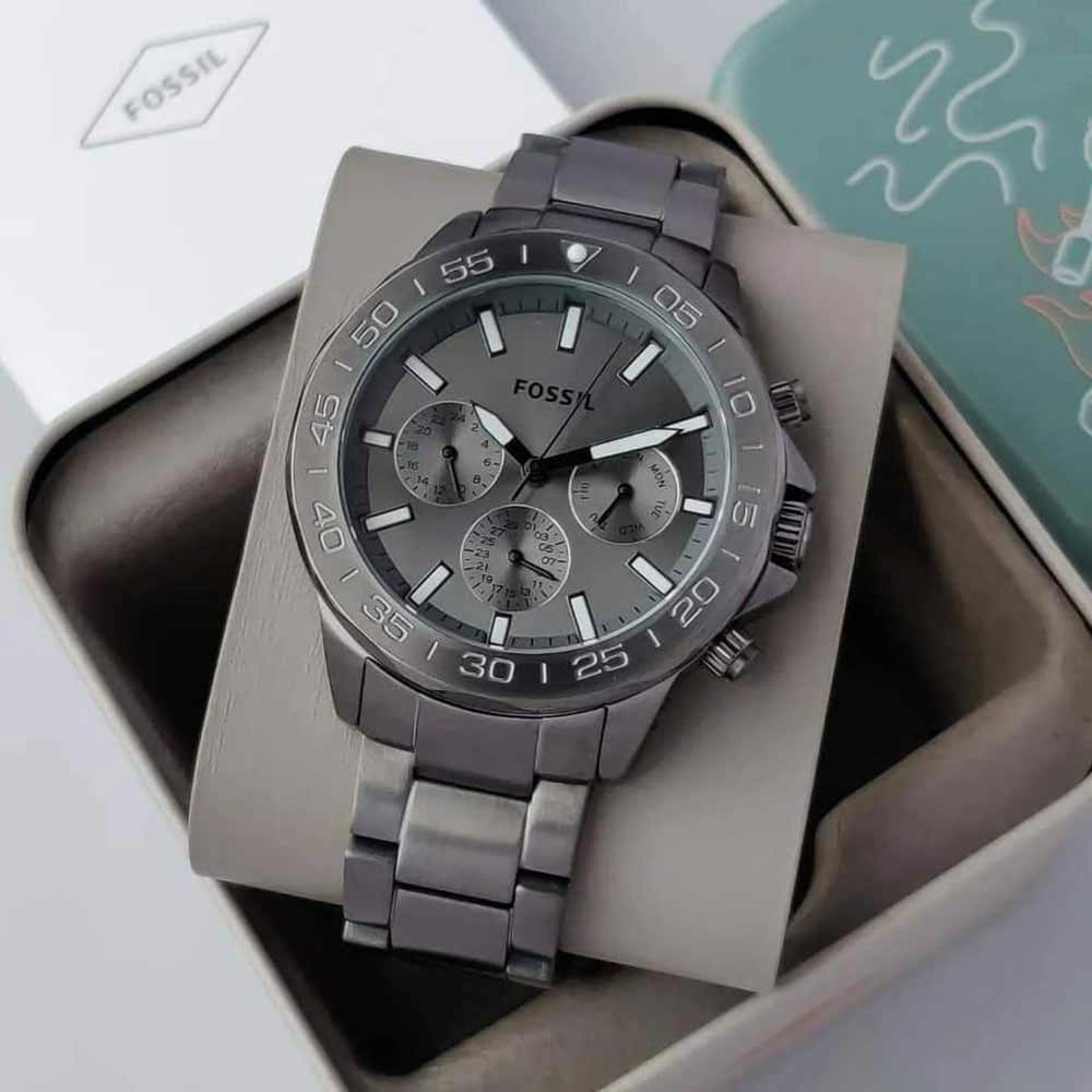 Reloj Fossil Bannon BQ2491 Multifuncional Acero Inoxidable Gris ...