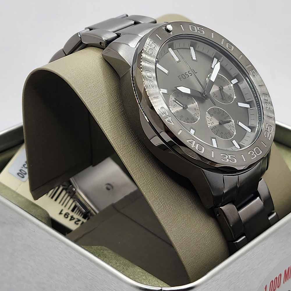 Reloj Fossil Bannon BQ2491 Multifuncional Acero Inoxidable Gris Gunmetal | plazaVea - plazaVea
